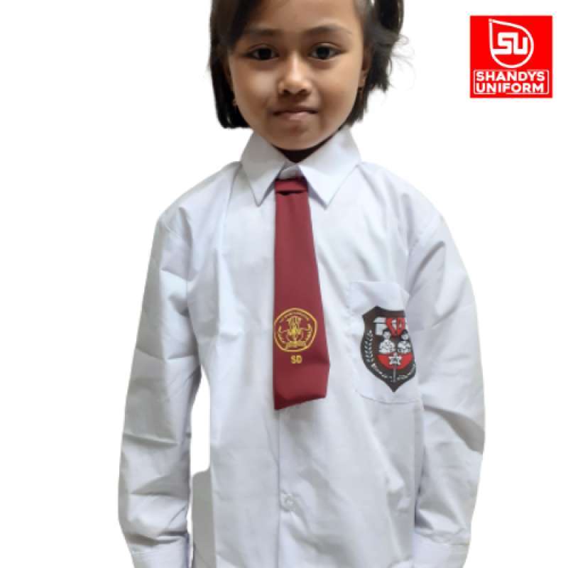 Promo Shandys Uniform I Baju Seragam SD Negeri Warna Putih Lengan ...