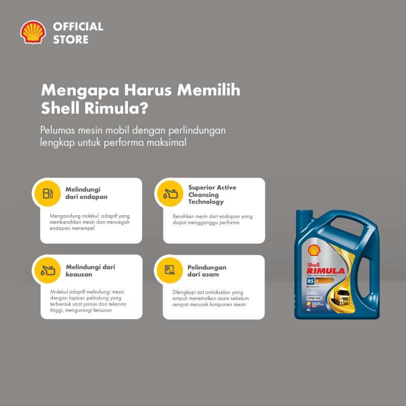 Jual Shell Rimula R5e Ultra 10w-40 Oli Mesin Mobil [4 L] Di Seller ...