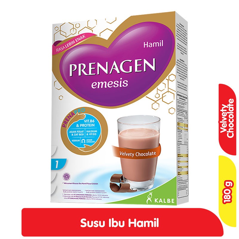 Jual Prenagen Emesis Susu Hamil Velvety Chocolate 180 G Di Seller ...
