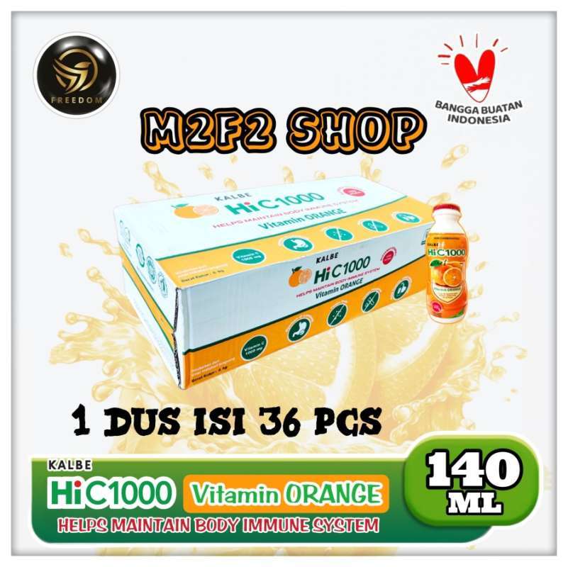 Jual Hi C1000 Kalbe Minuman Vit C Rasa Jeruk - 140 ml (Kemasan Karton ...