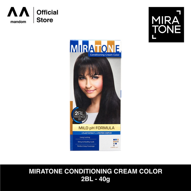 Promo Miratone Cond Cream Color 2BL Cat Rambut - Natural Black [60 mL ...