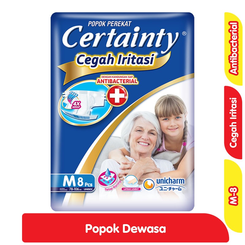Jual Certainty Disposable Adult Diapers Popok Perekat Dewasa M 8 pcs di Seller Alfamart ...