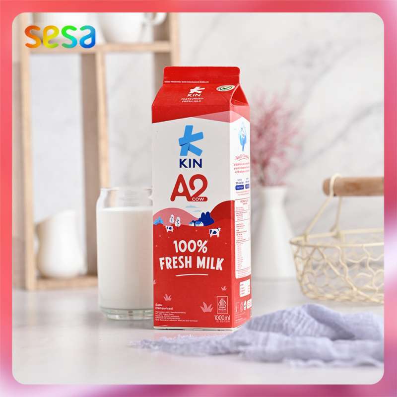 Jual Kin Fresh Milk Full Cream 1 Liter Di Seller Sesa Official Store - Sesa Organic Market Scbd ...