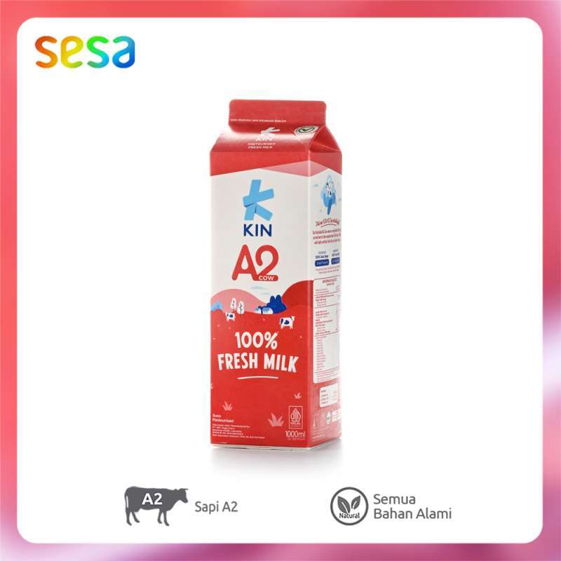 Jual Kin Fresh Milk Full Cream 1 Liter Di Seller Sesa Official Store - Sesa Organic Market Scbd ...