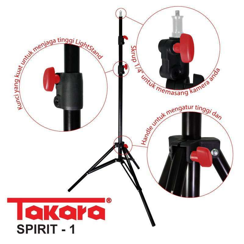 Promo Jpc Kemang Takara Spirit 1 Light Stand Studio Lighting Lightstand ...