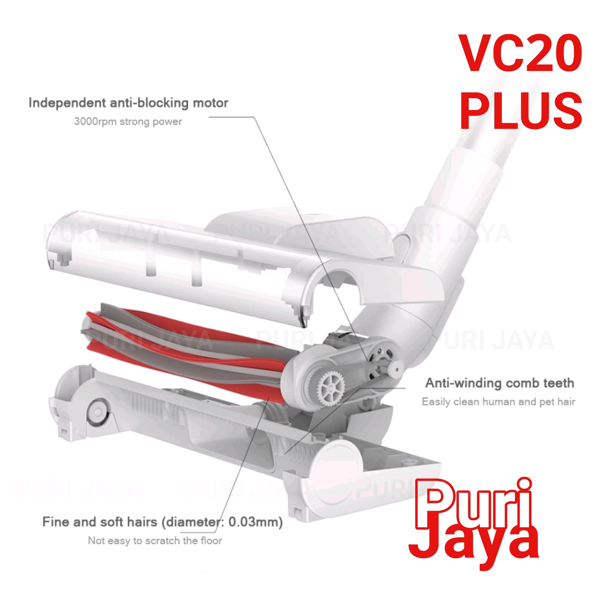 Jual Deerma Vc20 Plus Vc20+ Vacuum Cleaner Wireless 2 In 1 Di Seller ...