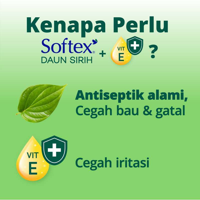 Promo Softex Daun Sirih + Vitamin E Jumbo Pack 29cm 24s X 2 Pack ...