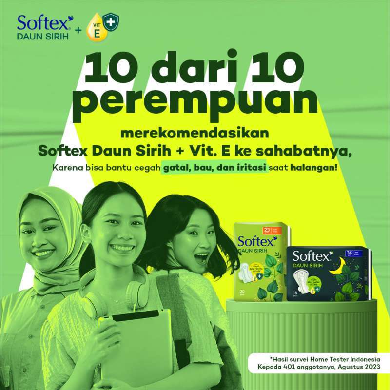 Promo Softex Daun Sirih + Vitamin E Jumbo Pack 29cm 24s X 2 Pack ...