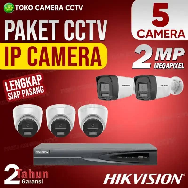 Jual Paket Cctv Ip Camera Hikvision 2mp 8 Channel 5 Kamera Di Seller ...