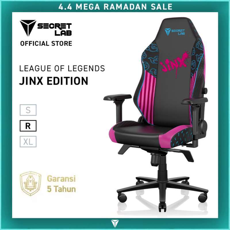 Promo Secretlab Titan Evo Kursi Gaming—league Of Legends Jinx Edition ...