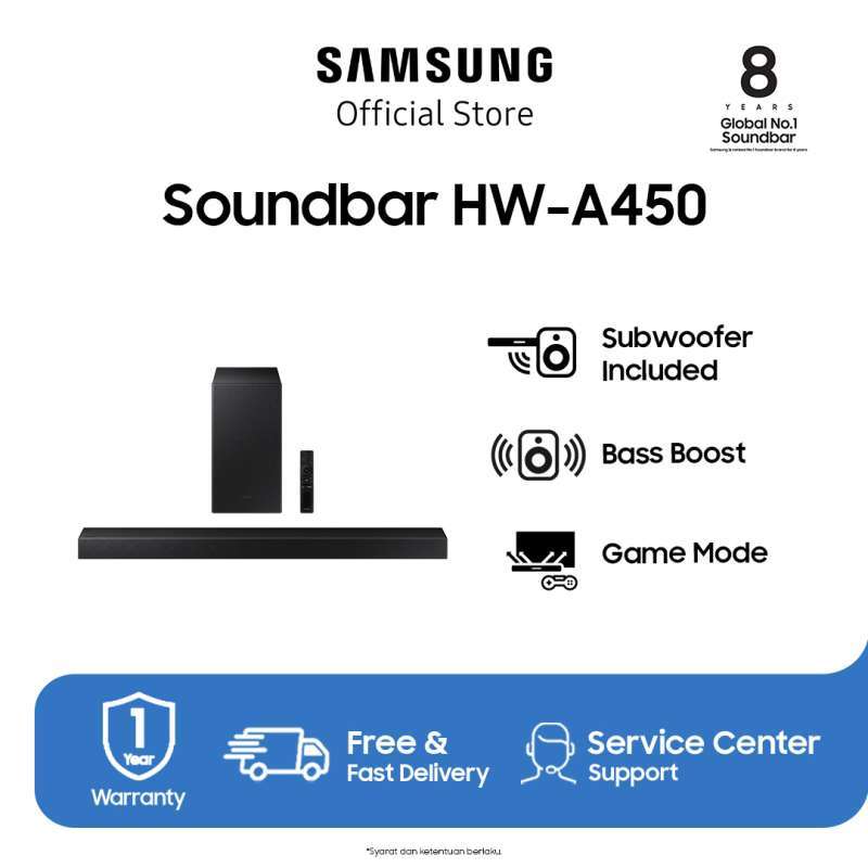 Promo Samsung Hw-a450/xd Soundbar With Subwoofer Include [2.1ch] Diskon ...