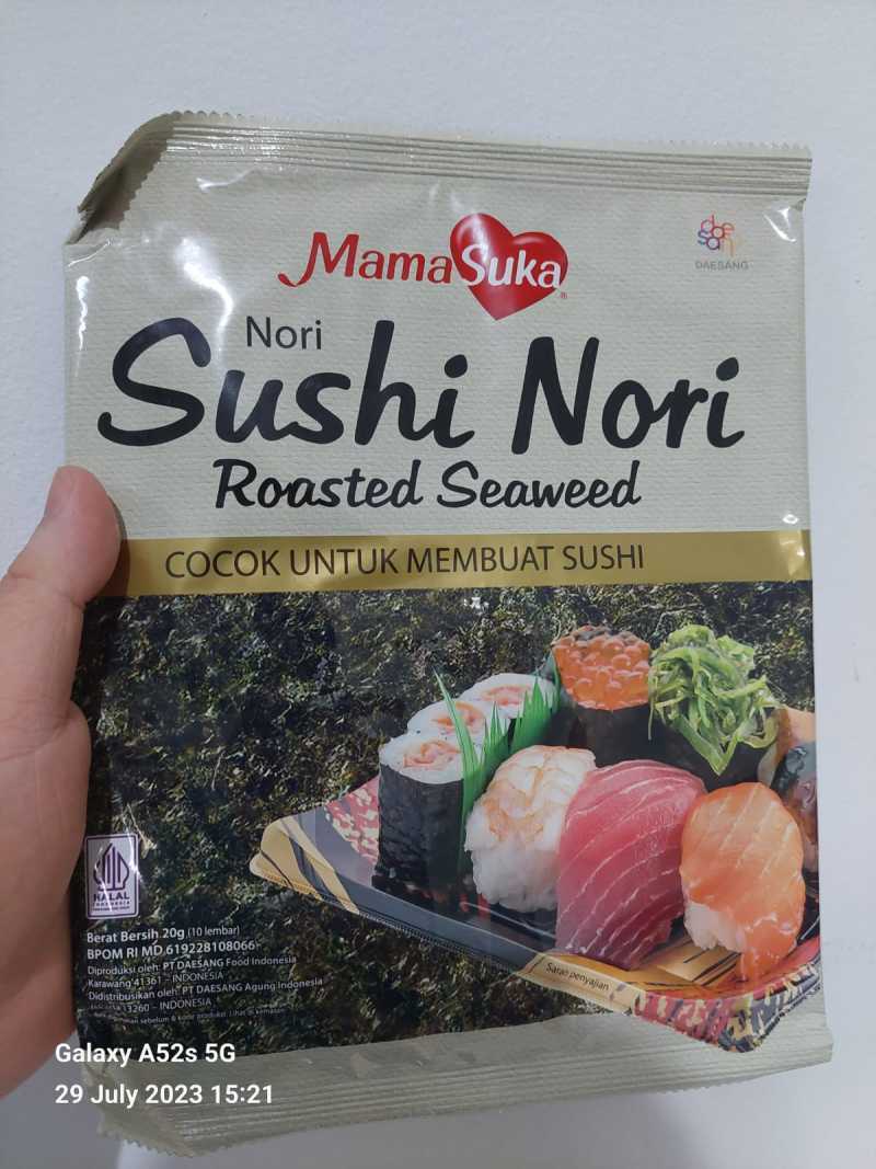 Jual Mamasuka Daesang Nori Roasted Seaweed Cocok Untuk Sushi Rumput ... Jual Mamasuka Daesang Nori Roasted Seaweed Cocok Untuk Sushi Rumput ...