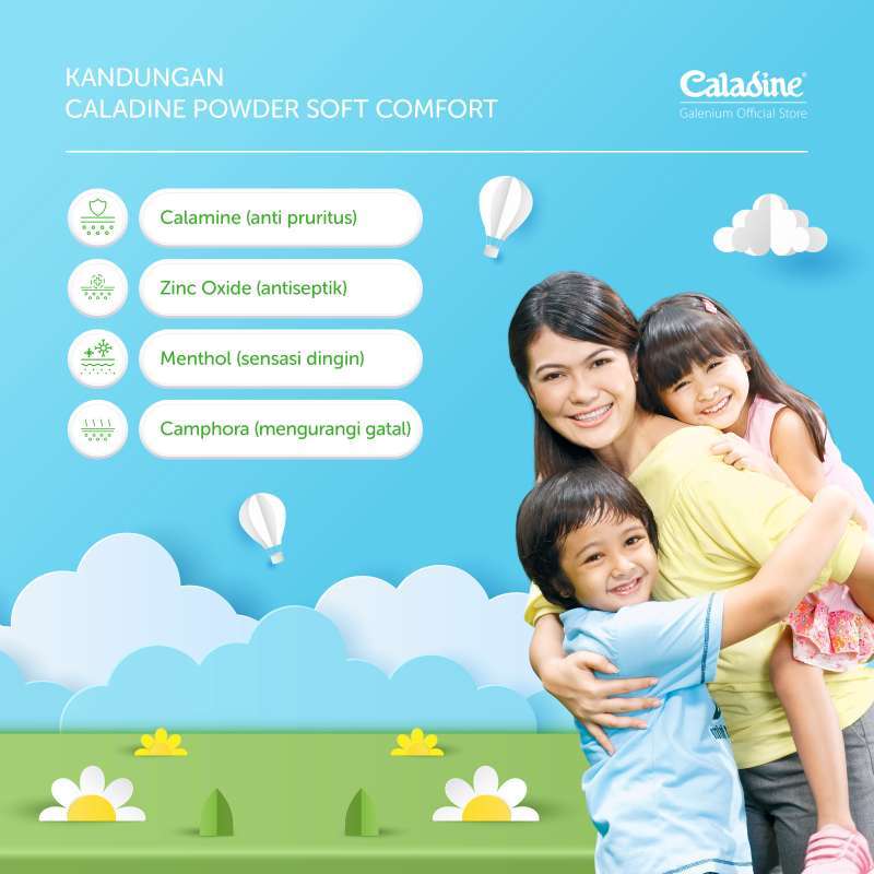 Jual Caladine Soft Comfort Bedak Gatal Powder [original/ 220 G] Di ...