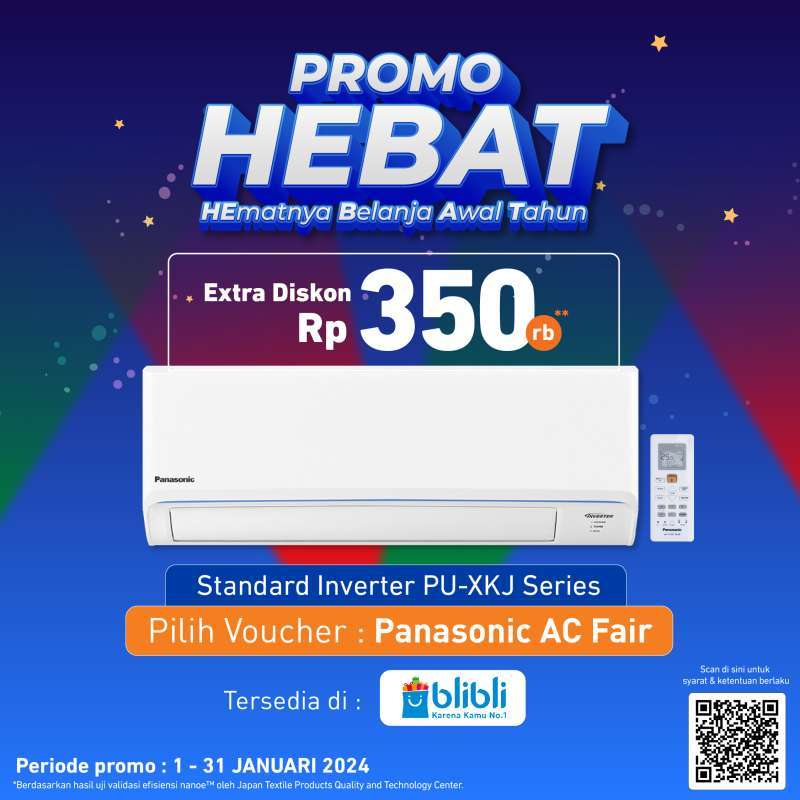 Promo Panasonic CS/CU-PU18XKJ AC Split Inverter [2 PK] Diskon 12% di Seller Panasonic Official ...