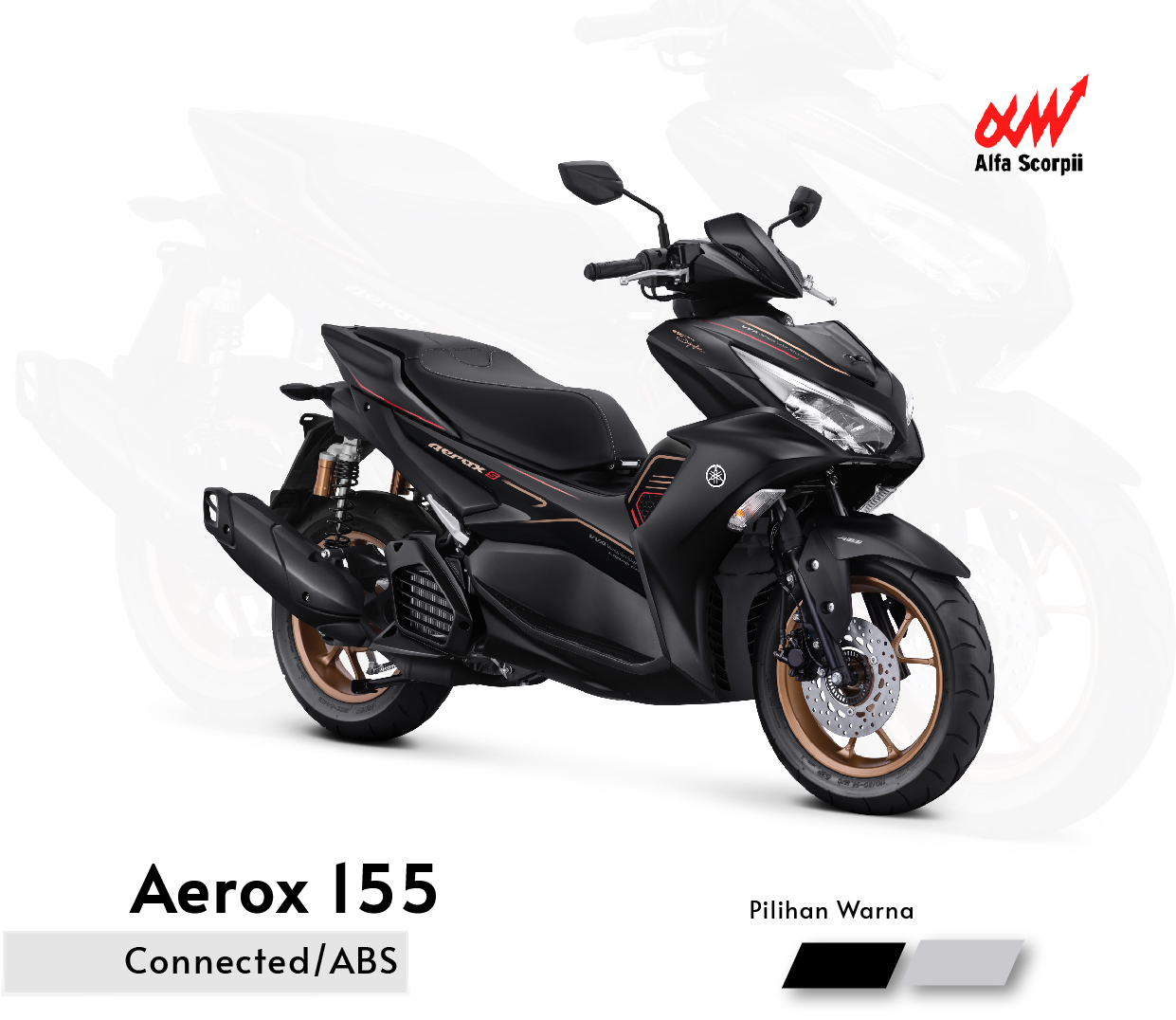 Jual Yamaha All New Aerox 155 Connected ABS Version Sepeda Motor [VIN 2024/ OTR Sumatera ...