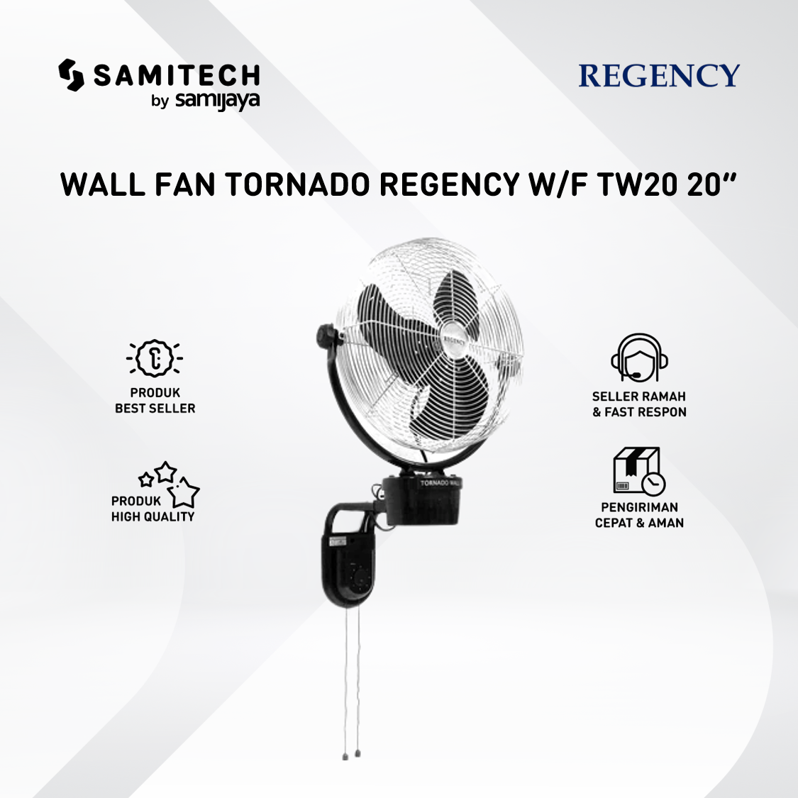 Promo Regency Tornado Wall Fan Tw 20 Kipas Angin [20 Inch] Diskon 6% Di ...