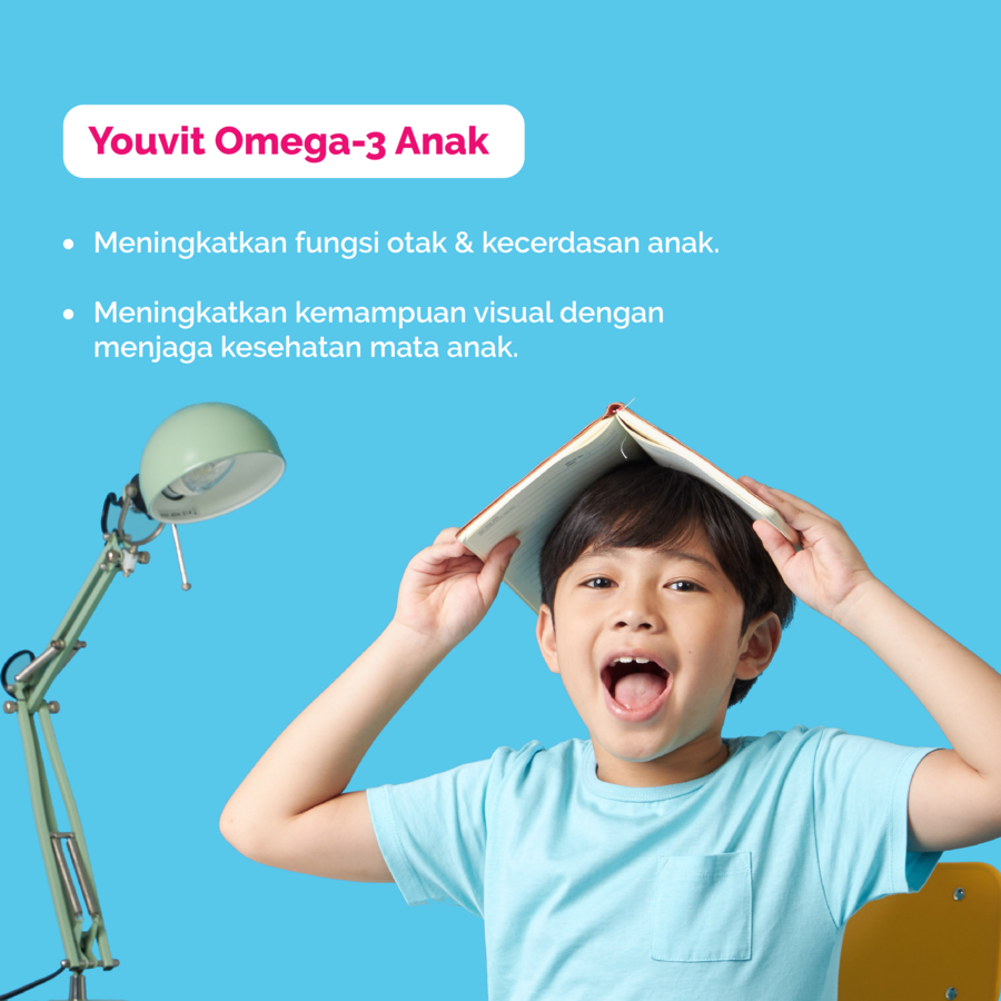 Promo Youvit Multivitamin Anak & Omega-3 Anak 30 Hari untuk Tumbuh ...
