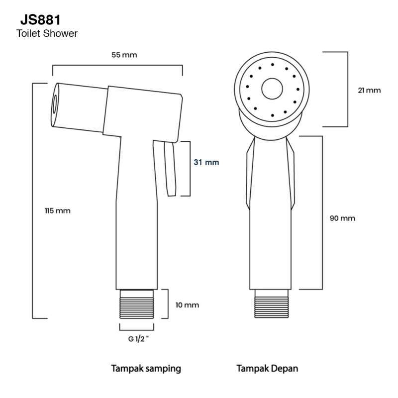 Promo Vone Lite Js881 Jet Shower Closet Cebok Bidet Spray Semprotan ...
