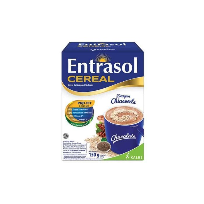 Promo ENTRASOL Cereal Chocolate Sereal [30 g/ 5 Sch] Diskon 18% di ...