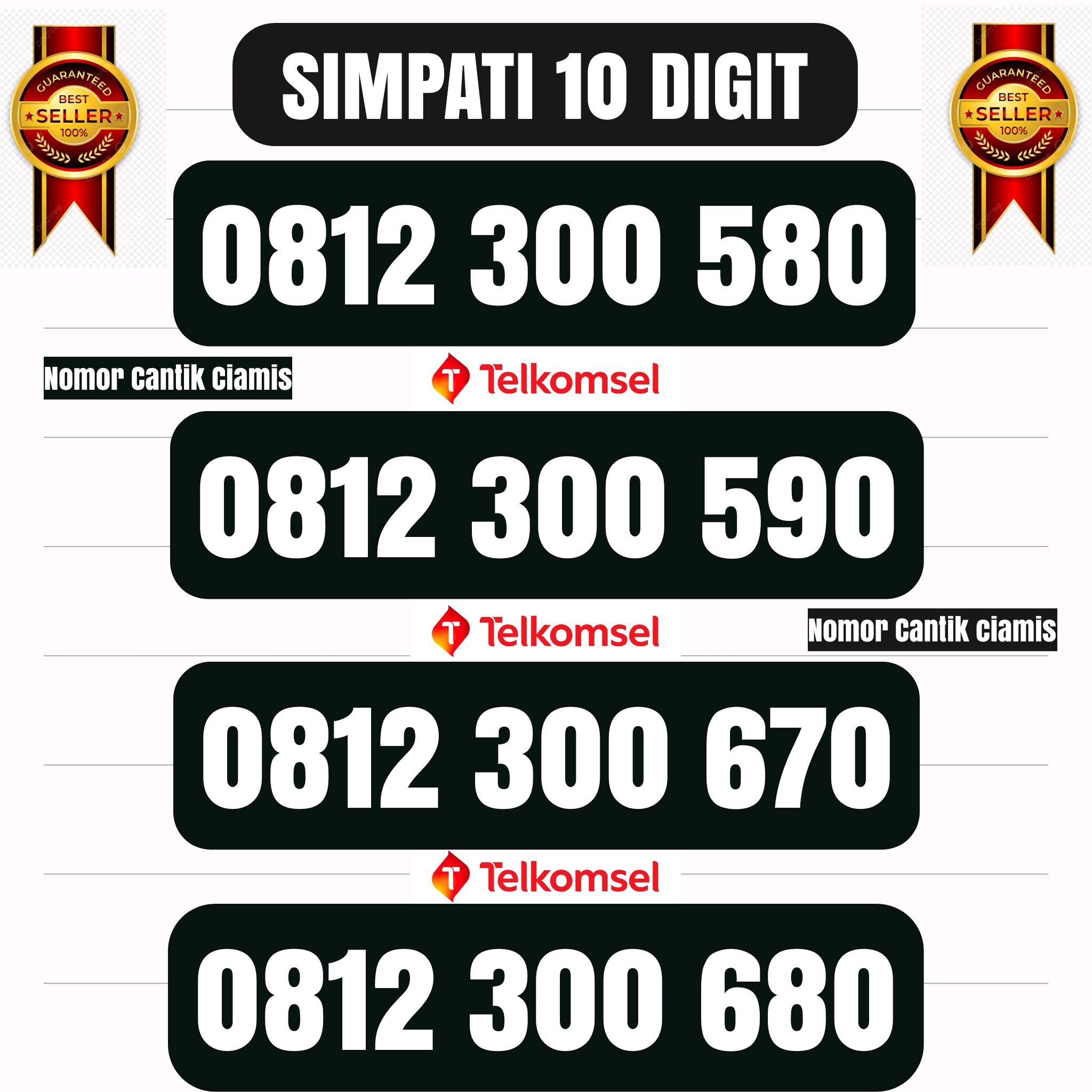 Jual Telkomsel 10 Digit Nomor Cantik simpati 10 Digit Kartu Cantik Telkomsel di Seller Abiestore ...