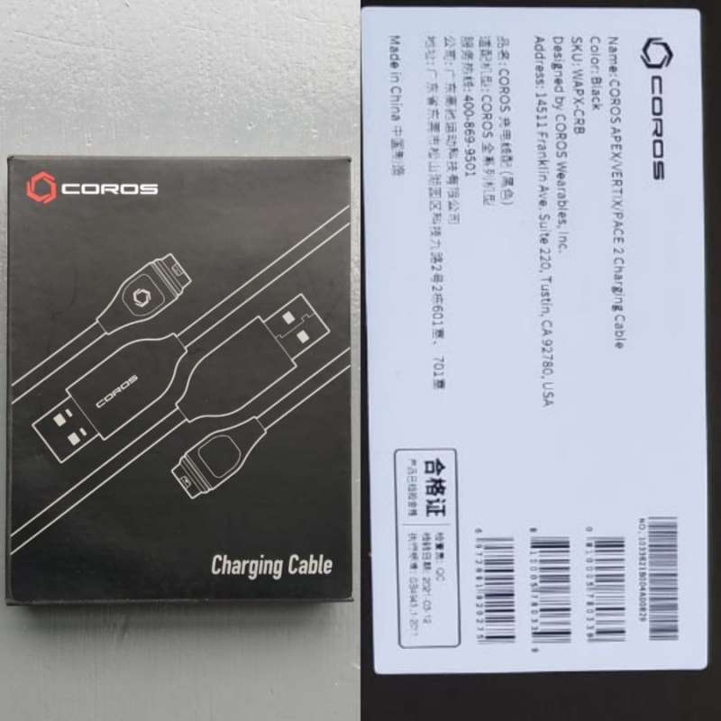 Jual Charger Coros Original Pace 1 Pace 2 Apex Pro 42 46 Vertix - Pace ...