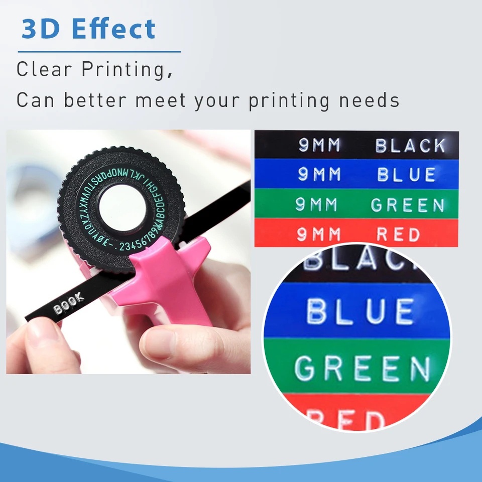Promo Label Maker Emboss 3d Stiker Label Diy Print Manual Diskon 24% Di ...