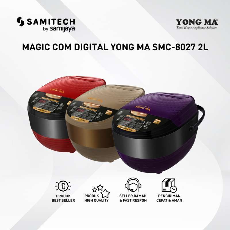 Promo Yong Ma Smc-8027 Rice Cooker Digital 2l New Upgrade - Gold Diskon ...