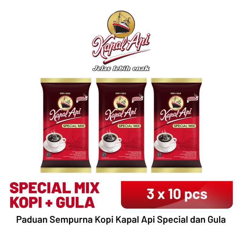 Promo Kapal Api Special Mix 3 Pack (10 X 23 Gr) Diskon 5% Di Seller ...