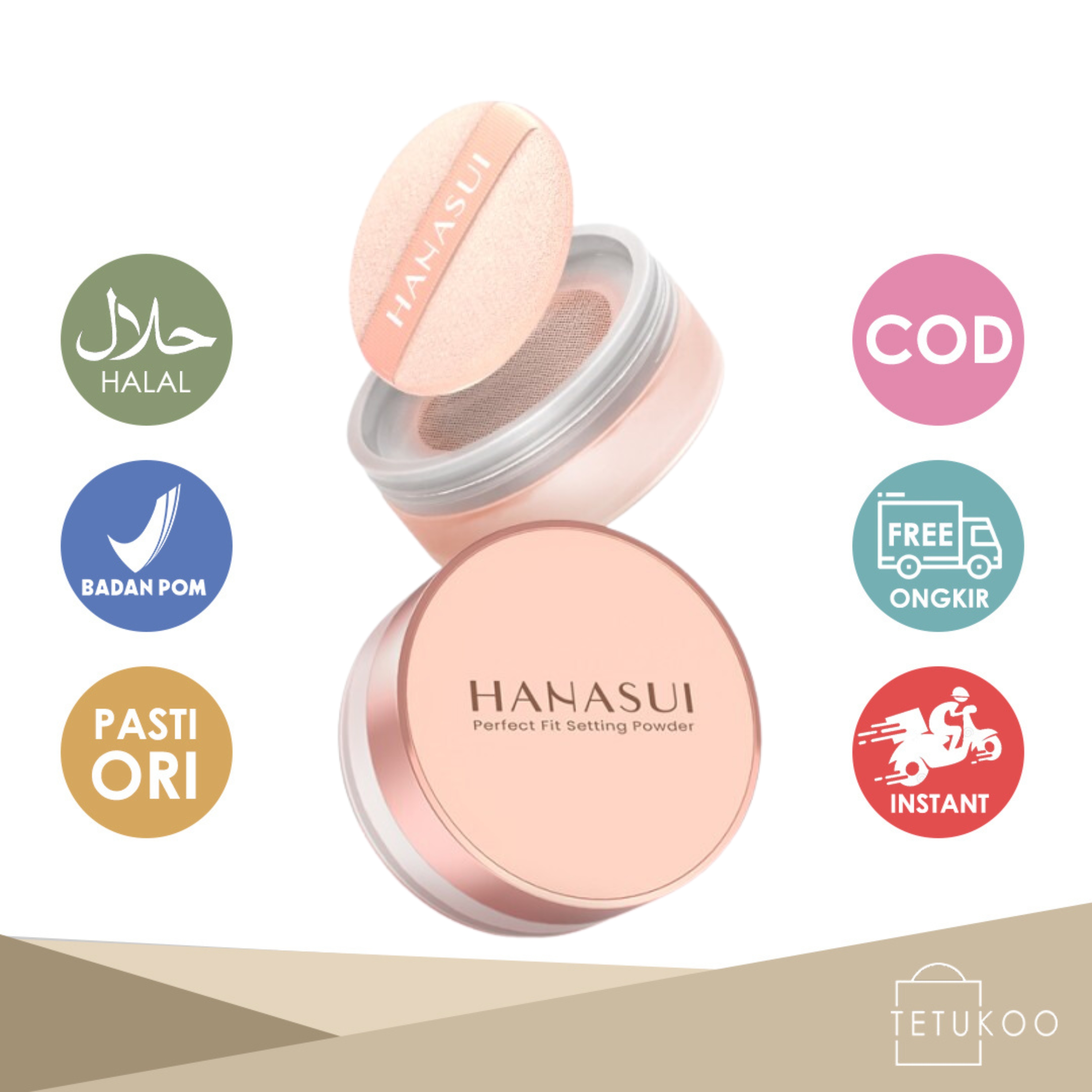 Promo HANASUI PERFECT FIT SETTING POWDER - 01 LIGHT Diskon 10% di ...