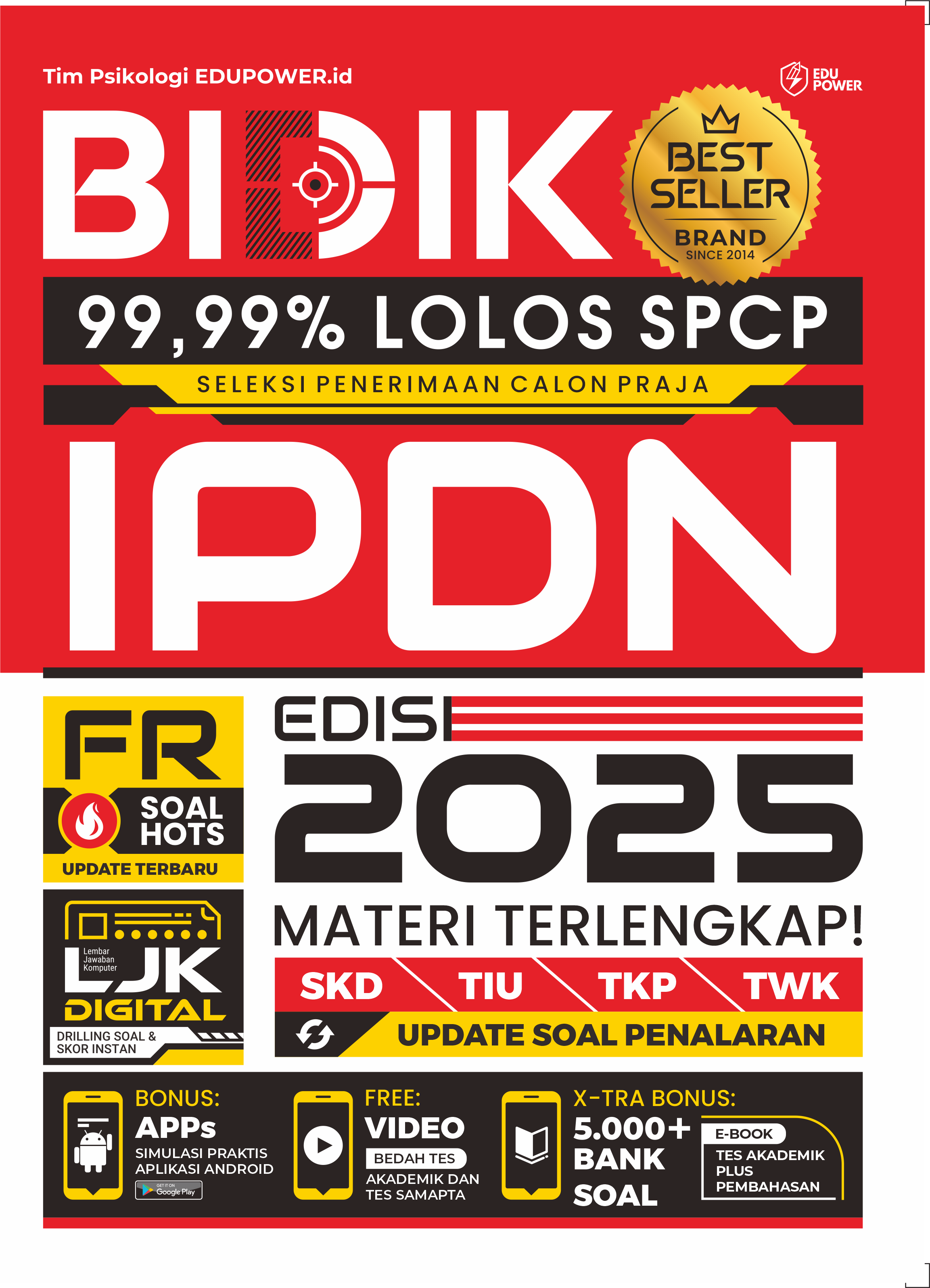 Promo Buku Spcp Ipdn 2025 Bidik 99.99% Lolos Spcp Ipdn 2025 Diskon 20% Di Seller ...