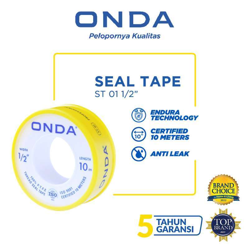 Promo ONDA Seal Tape 10 Meter ST 01 1/2” Diskon 75% di Seller ONDA ...
