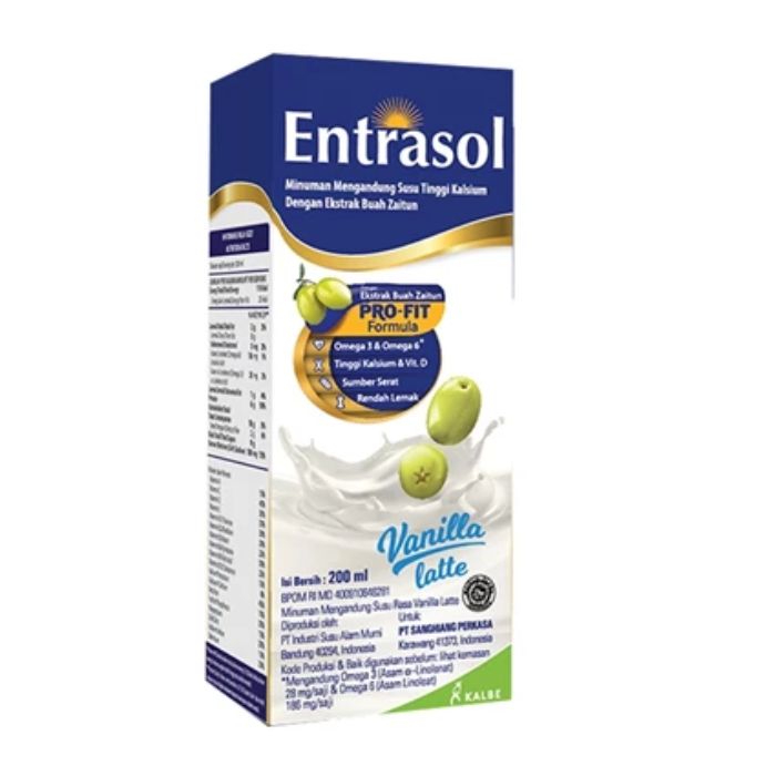 Promo ENTRASOL Vanilla Susu UHT [200 mL] Diskon 13% di Seller Kalbe ...