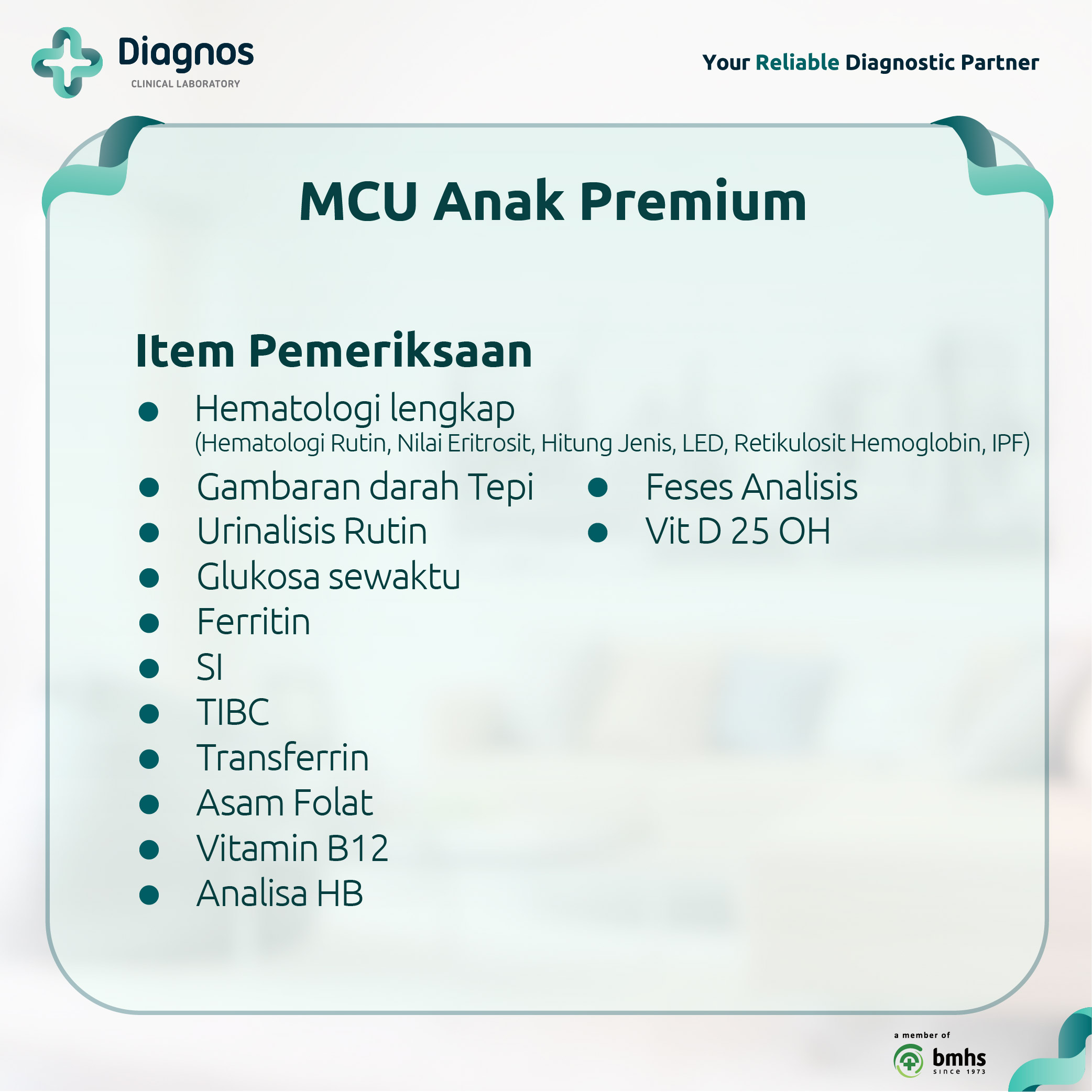 Jual Mcu Anak Premium - Medical Check Up - Diagnos Laboratorium Di Seller Diagnos Laboratorium ...