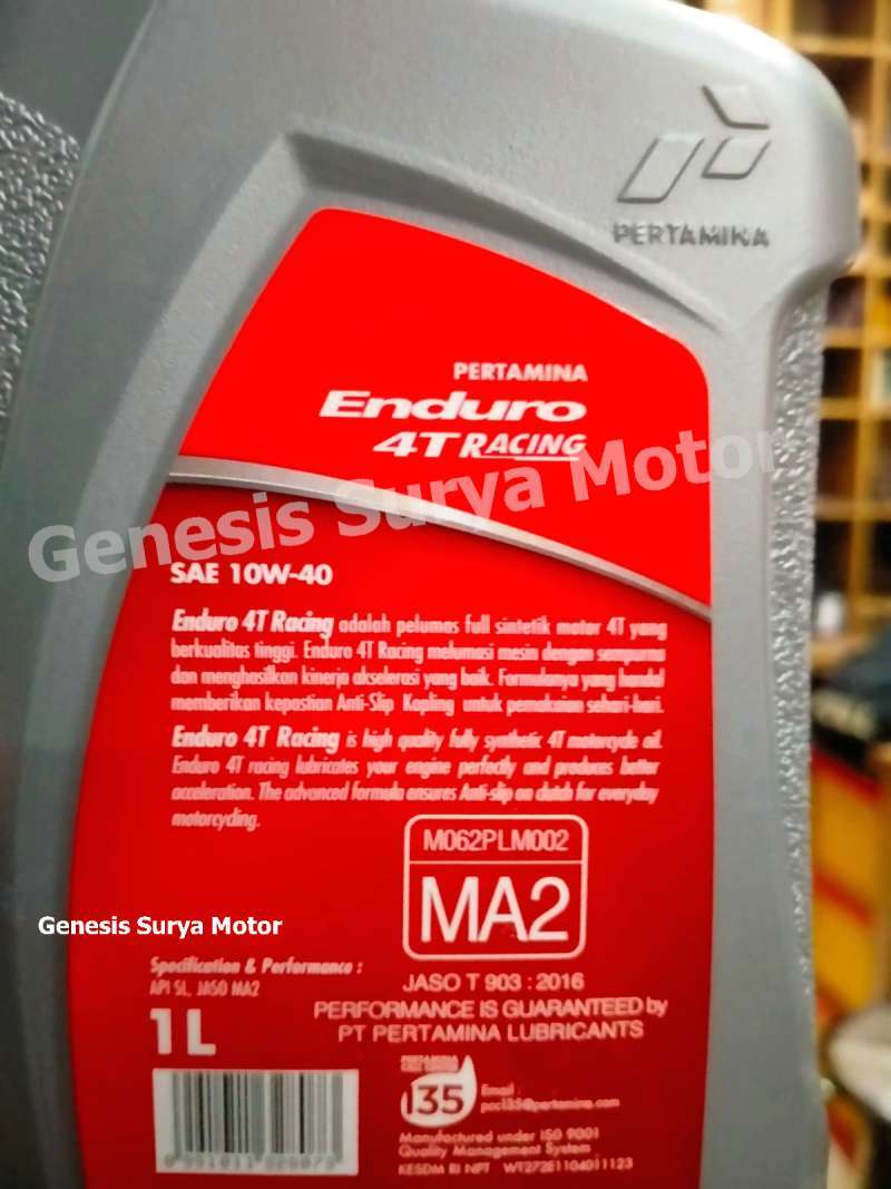 Jual Oli Enduro Racing 4t 10w40 1lt Pertamina Oil Di Seller Genesis ...