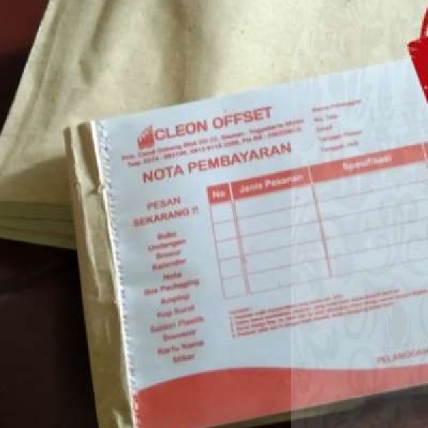Jual Cetak Nota/nota 4ply Ukuran 1/2 Folio Perforasi Freedesign - Pkbm ...