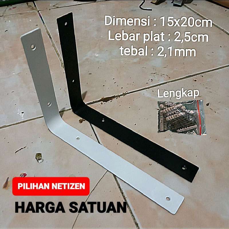 Jual Besi Siku Lebar 2,5cm Tebal 2mm - P 15 X T 10cm X Lebar Plat 2,5cm ...