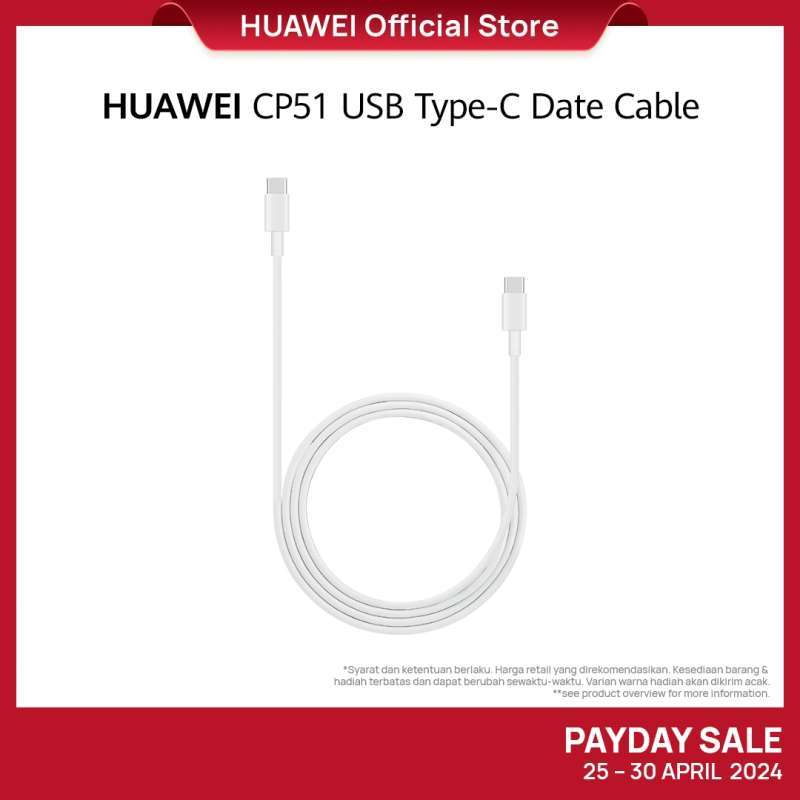 Jual Huawei Data Cable 3a Usb-a To Usb-c White Di Seller Huawei ...