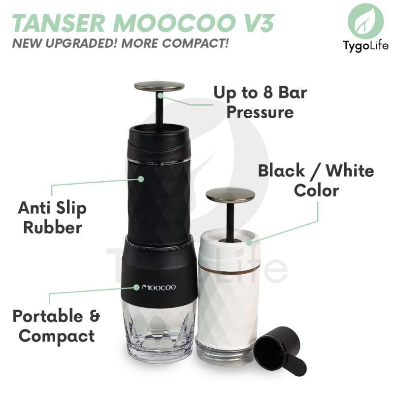 Promo Tanser Moocoo Espresso Coffee Maker Portable Manual Diskon 5% Di ...