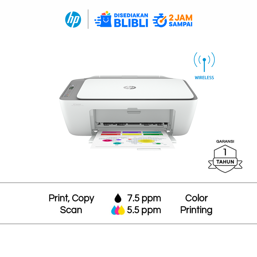 Promo Hp 2776 Deskjet Ink Advantage All-in-one Printer (print-copy-scan ...