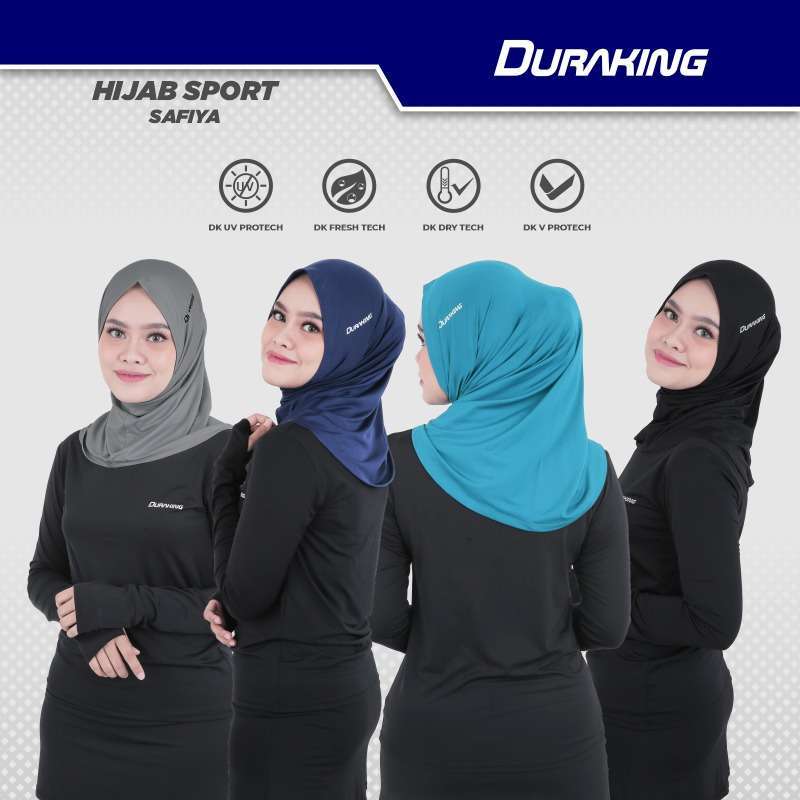 Promo Duraking Hijab Sports Safiya - Light Grey Diskon 41% Di Seller ...