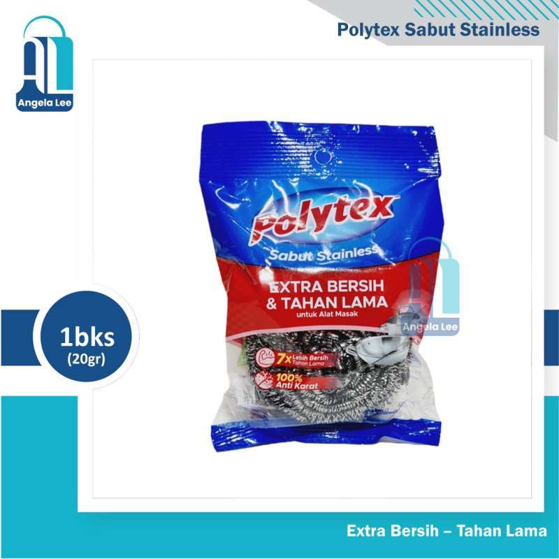 Promo Polytex Sabut Spon Jaring Anti Gores Kawat Stainless Sabuk Cuci ...