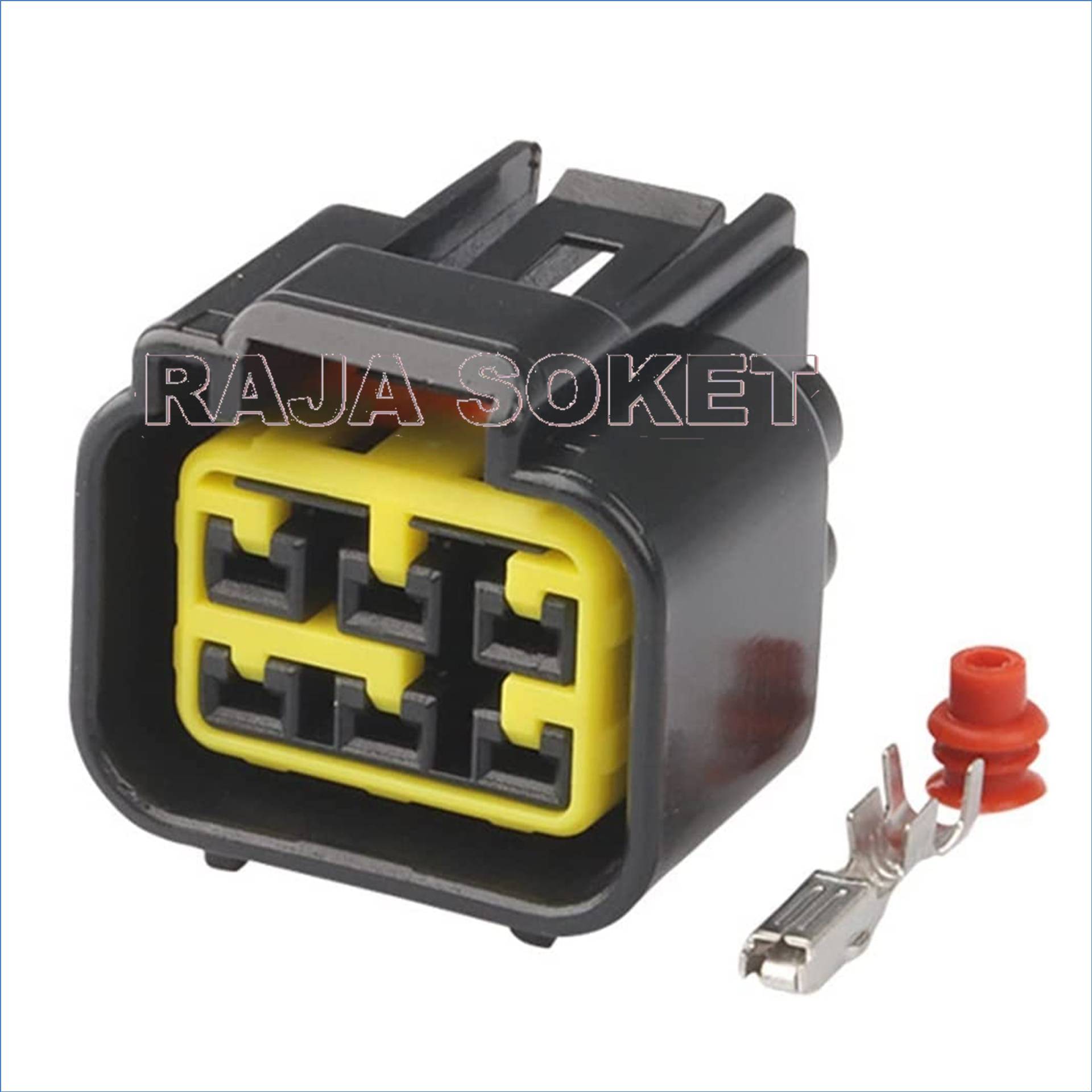 Jual Soket Cdi 6 Pin Furukawa Waterproof Anti Air Set Male Female Cewe ...