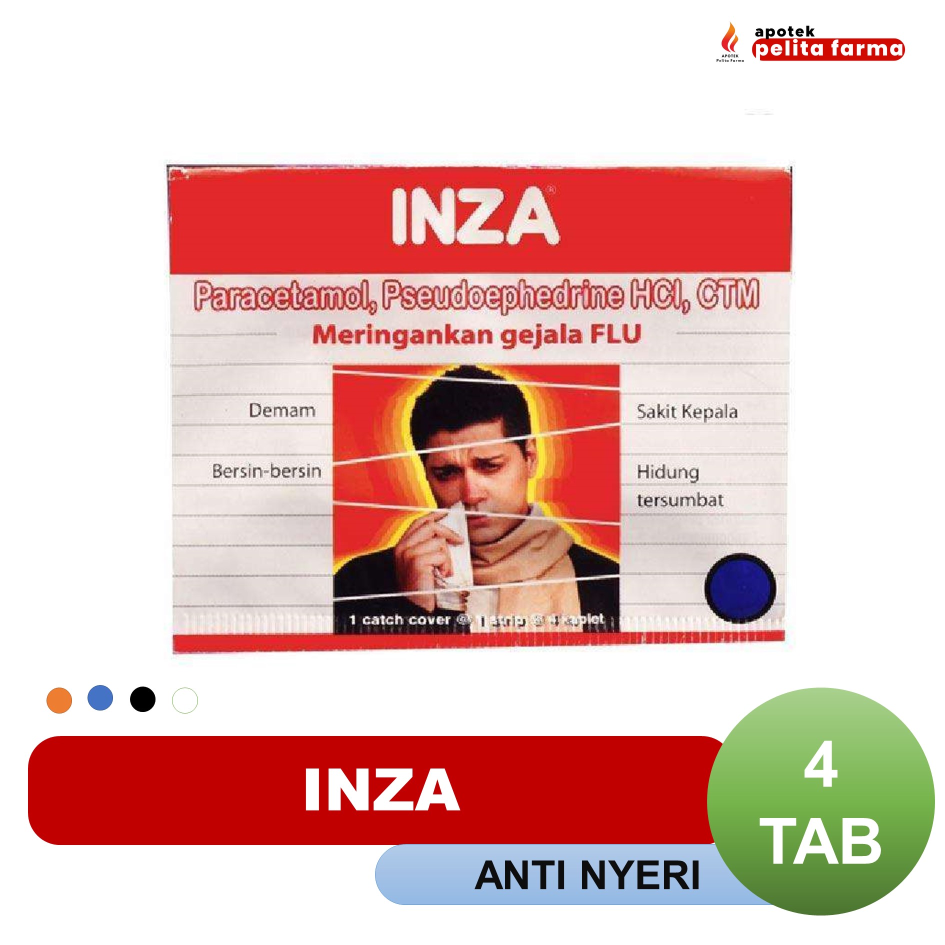 Promo Inza Tablet Strip Obat Flu [4 Tablet] Diskon 4% di Seller Apotek ...