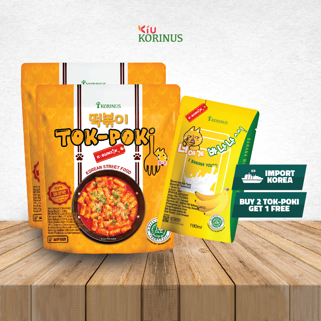 Jual BUY 2 TOKPOKI GET 1 FREE K - BANANA MILK Flavored Drink ...