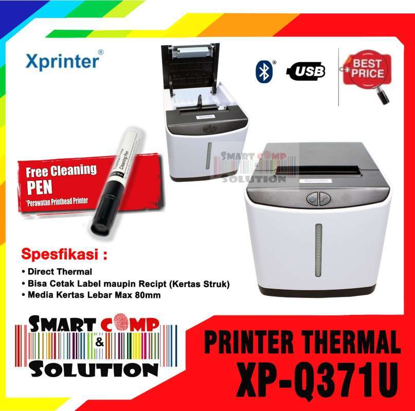 Promo Printer Kasir Label Barcode Thermal 80mm Xprinter Xp-q371u ...