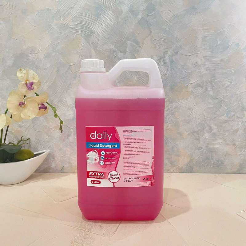Jual Daily Sabun Cuci Cair Liquid Detergent 5 Ltr Hemat dan Ampuh ...