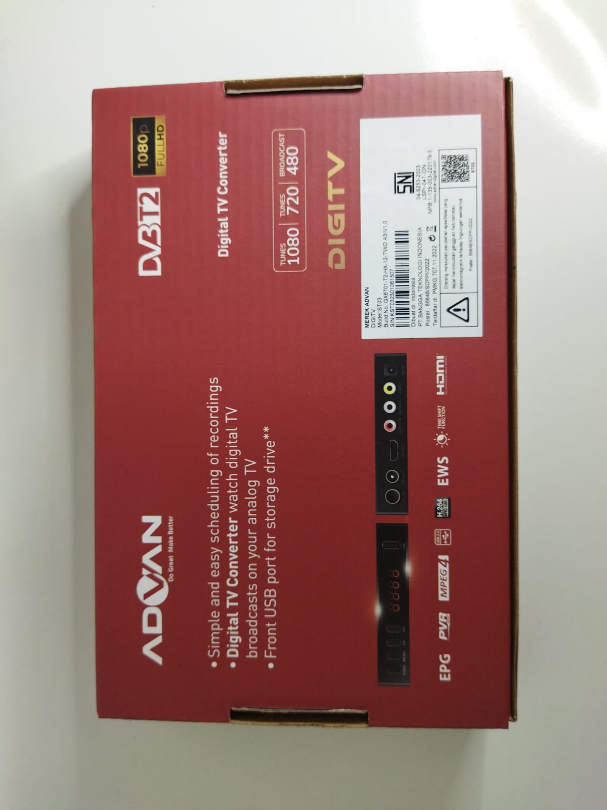 Jual Advan Digipro Stb Dvb T2 Tv Digital Receiver Set Top Box 1080p ...