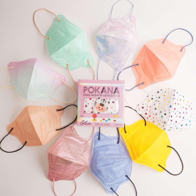 Promo Pokana Kn95 6-ply Fashion Series Kids Earloop Medical Face Mask ...