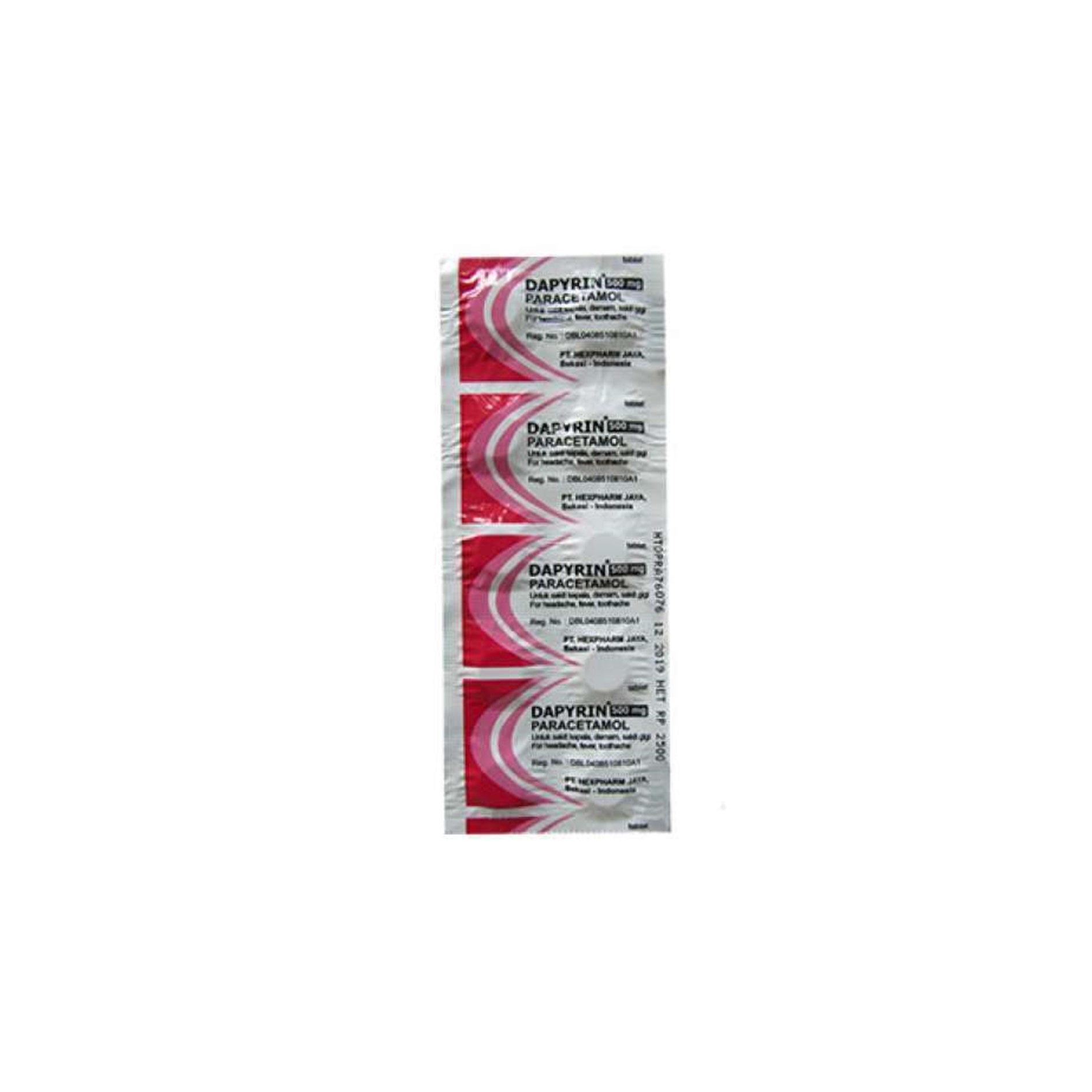 Promo Dapyrin 500 Mg 10 Tablet Diskon 4% Di Seller Apotek Pelita Farma ...