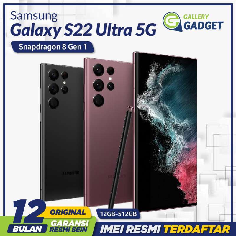 Jual Samsung Galaxy S22 Ultra 5G 12/512 12GB 512GB RAM 12 GB ROM 512 GB ...